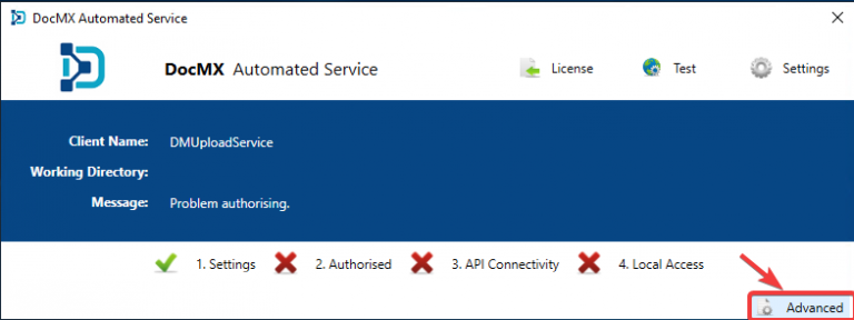 Upload Service Troubleshooting – DocMX Portal